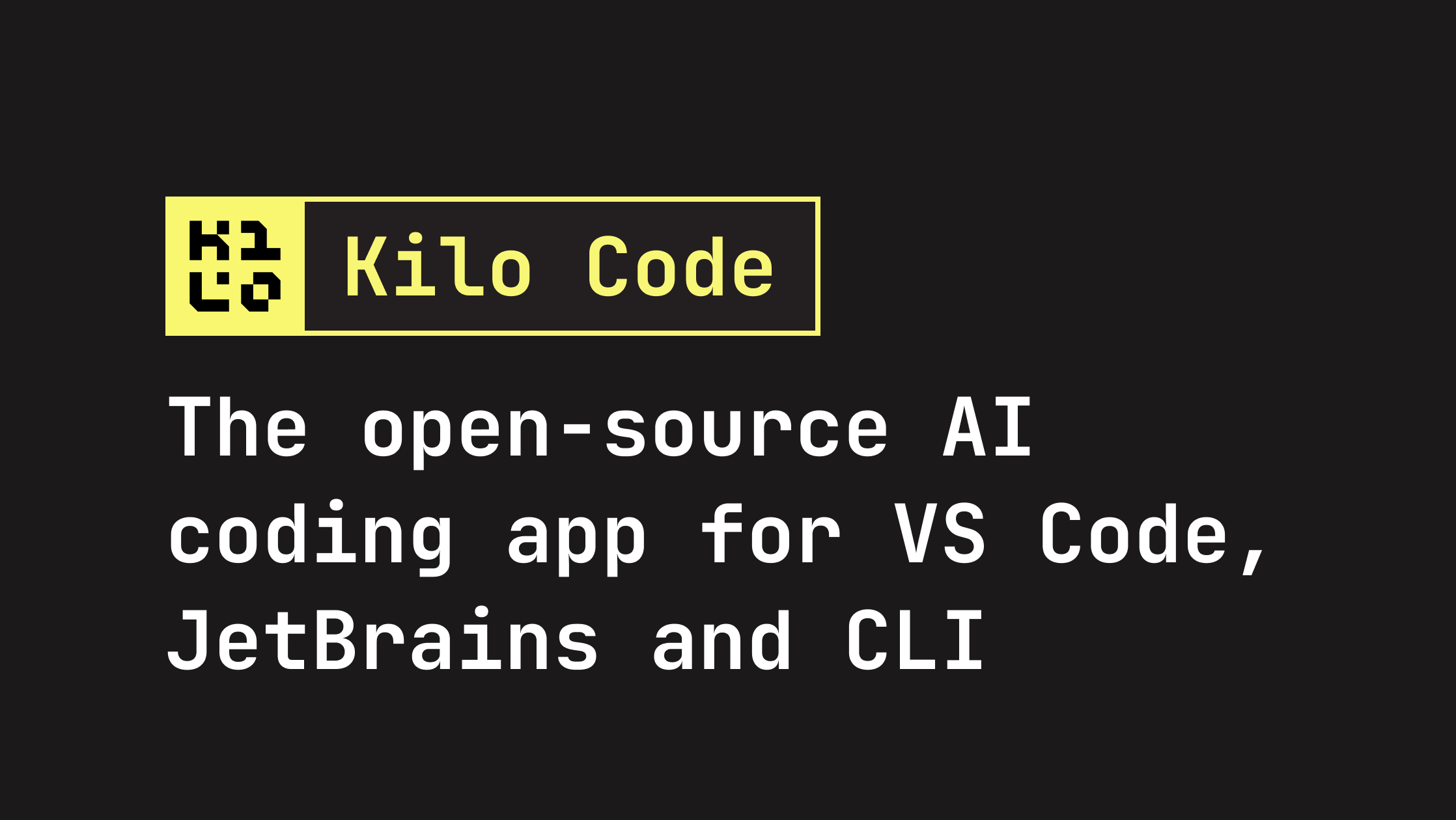 Kilo Code - Open source AI agent VS Code extension